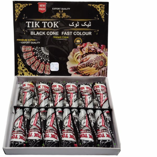 Altamash Tik Tok Black Cone Fast Colour Mehendi Cone | Premium Dark ...