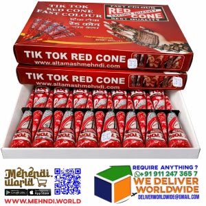 Altamash Tik Tok Red Cone Fast Colour Mehendi Cone