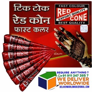 Altamash Tik Tok Red Cone Fast Colour Mehendi Cone
